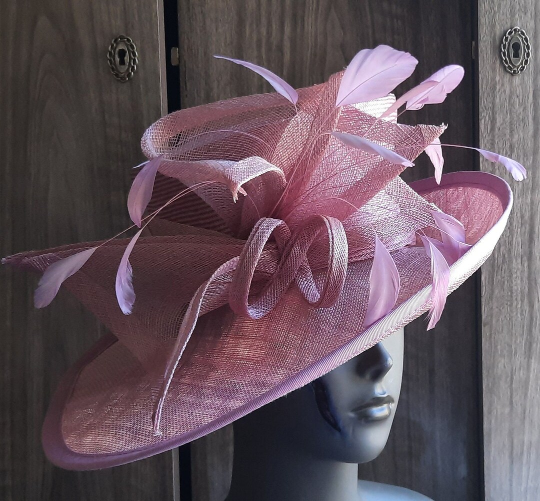 A Wel Crafted Designer Wedding/ Ascot/bridal Hat in Pink . Size M - Etsy