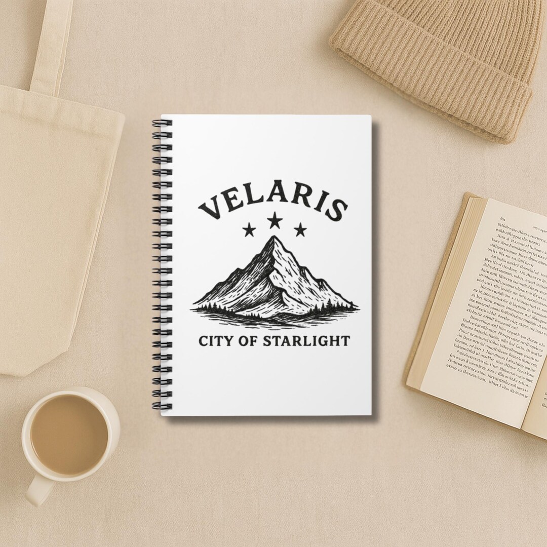 Velaris City of Starlight Journal | Bookish Spiral Notebook | Fantasy ...