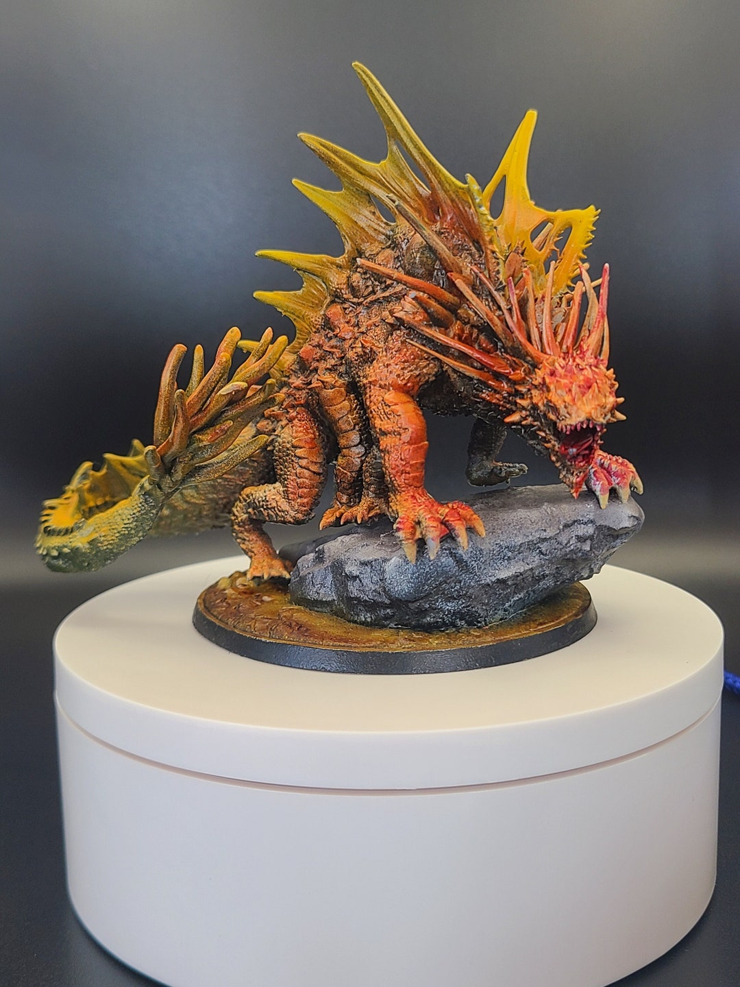Basilisk Miniature Hand Painted Dnd Figure, Tabletop Ready for Dungeons ...