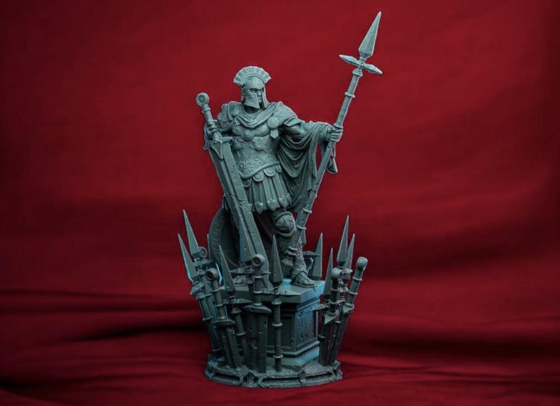 3D Printed Stone Colossus Miniature, Stoneworn Sentry, Dnd Model - Etsy