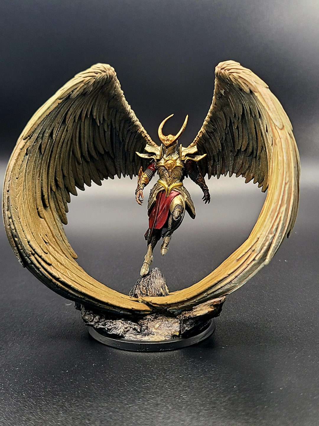 Angel Fighter Painted Miniature, Hand-painted Tabletop Ready for ...