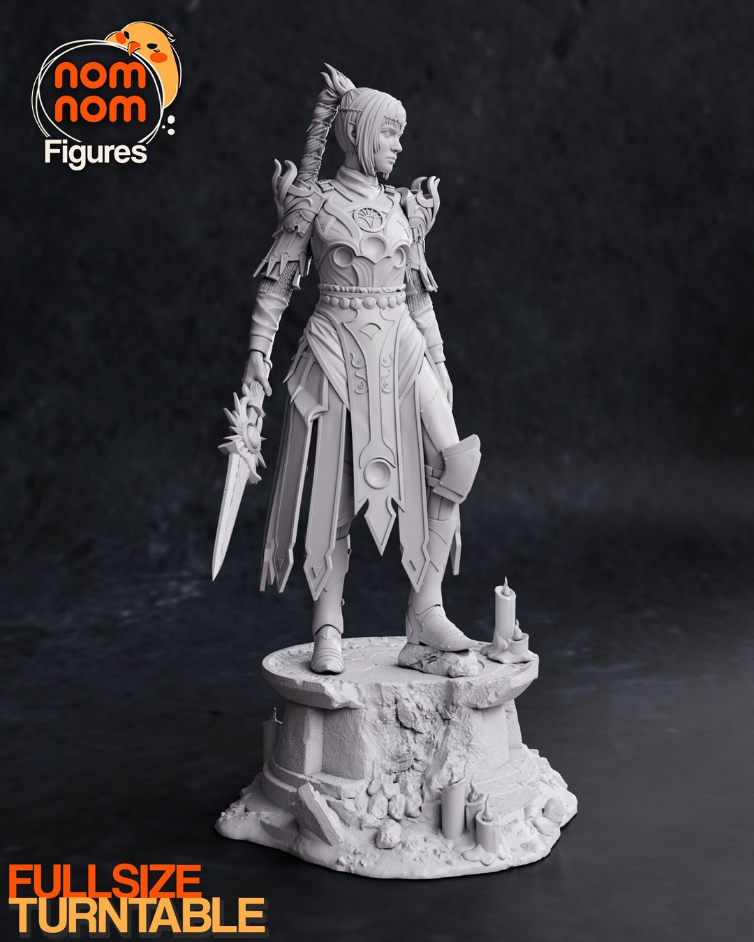 Shadowheart Baldur's Gate Female Lancer Fan Art Inspired Figurine ...