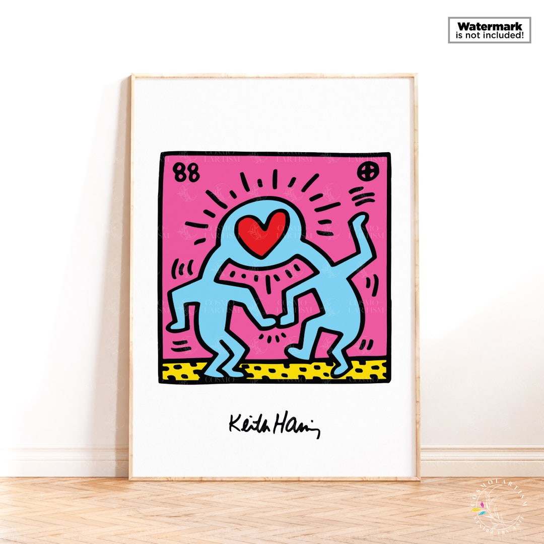 Keith Haring Poster, Keith Haring Love, Keith Haring Art Poster, Pop ...