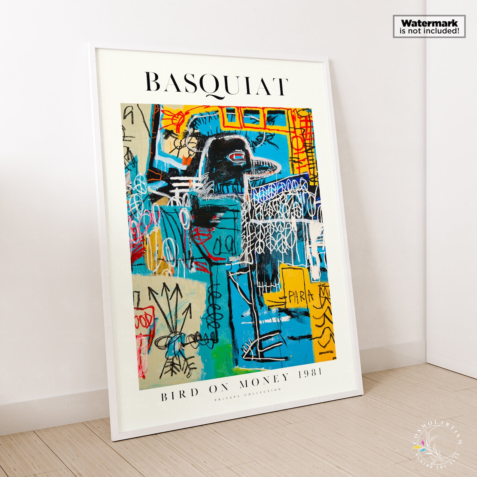 Jean Michel Basquiat Basquiat Print Basquiat Bird on Money - Etsy