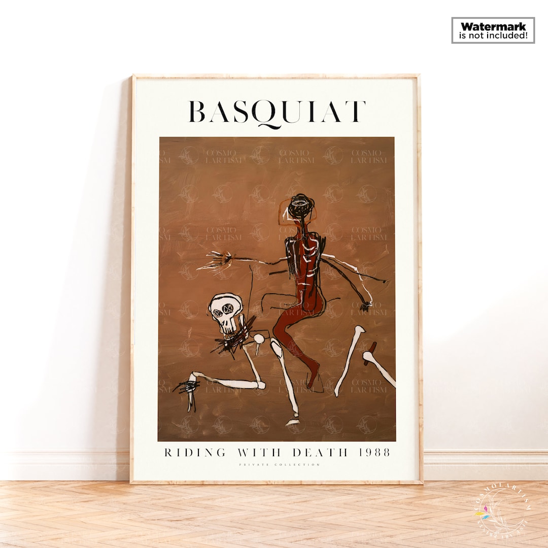 Jean Michel Basquiat, Basquiat Print, Basquiat Riding With Death ...