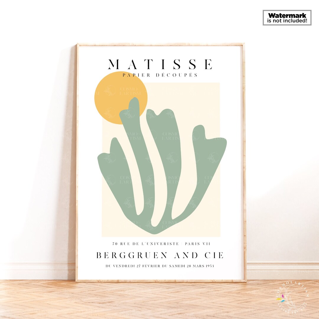 Henri Matisse Print, Matisse Pepier Découpe, Matisse Wall Art, Modern ...