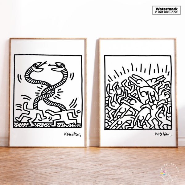 Keith Haring Poster - Etsy