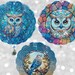Owl Wind Spinners, Dove Wind Spinner With Crystal Suncatchers for ...