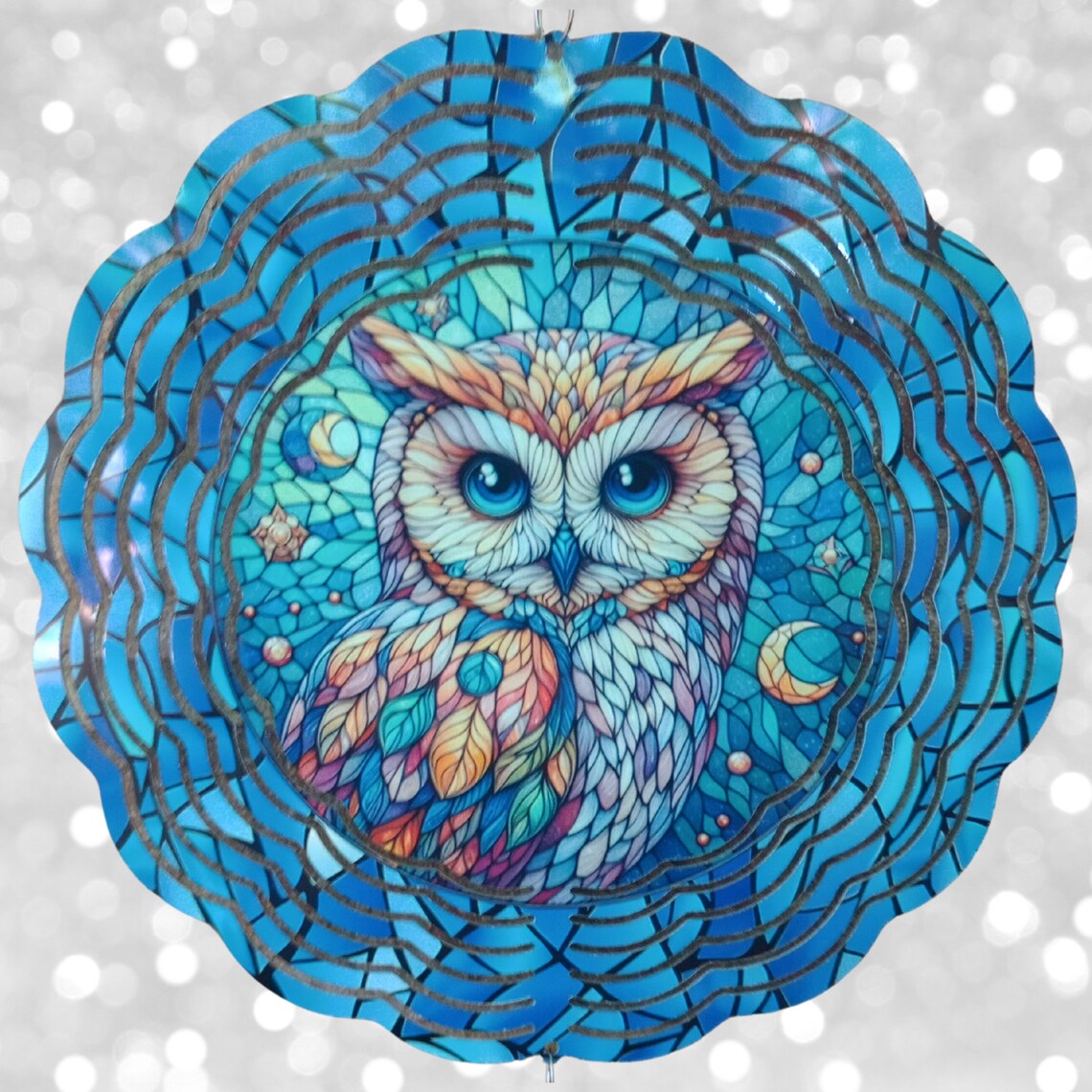 Owl Wind Spinners, Dove Wind Spinner With Crystal Suncatchers for ...