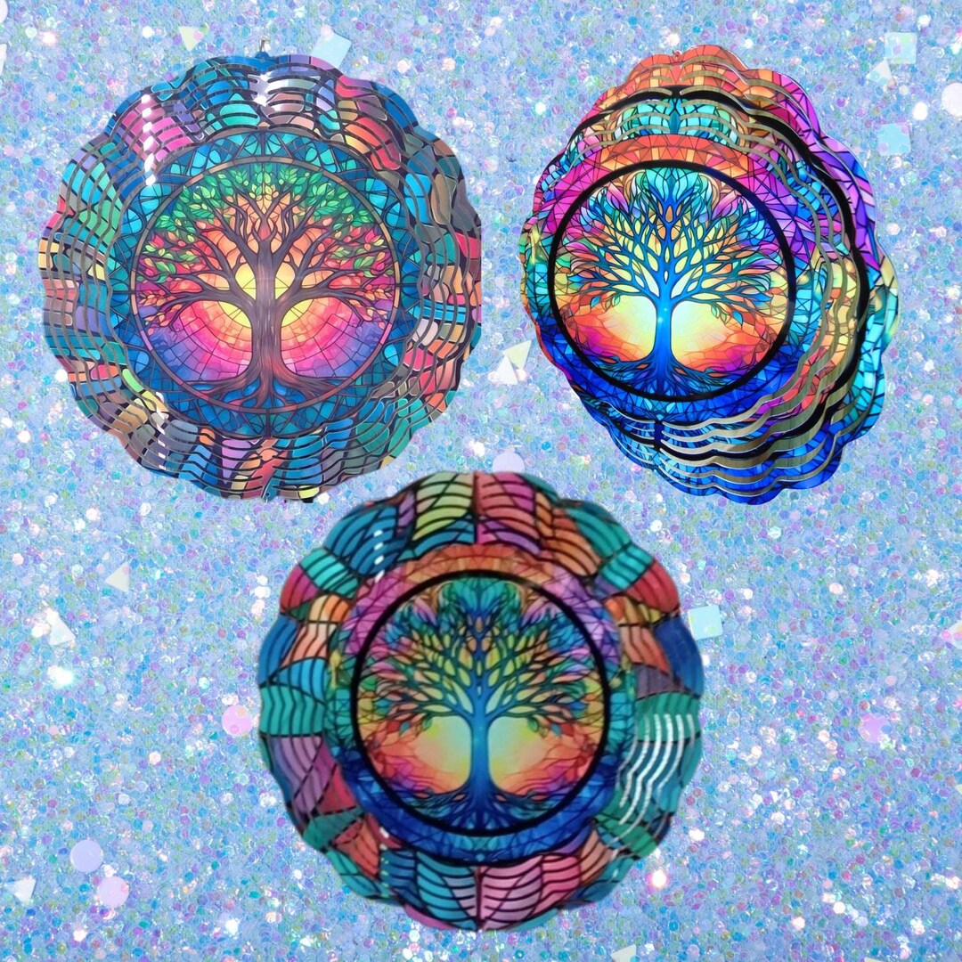 Tree of Life Wind Spinners, Bright and Colorful to Compliment Your ...