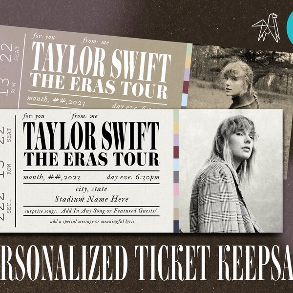 Customizable Era Ticket - Etsy