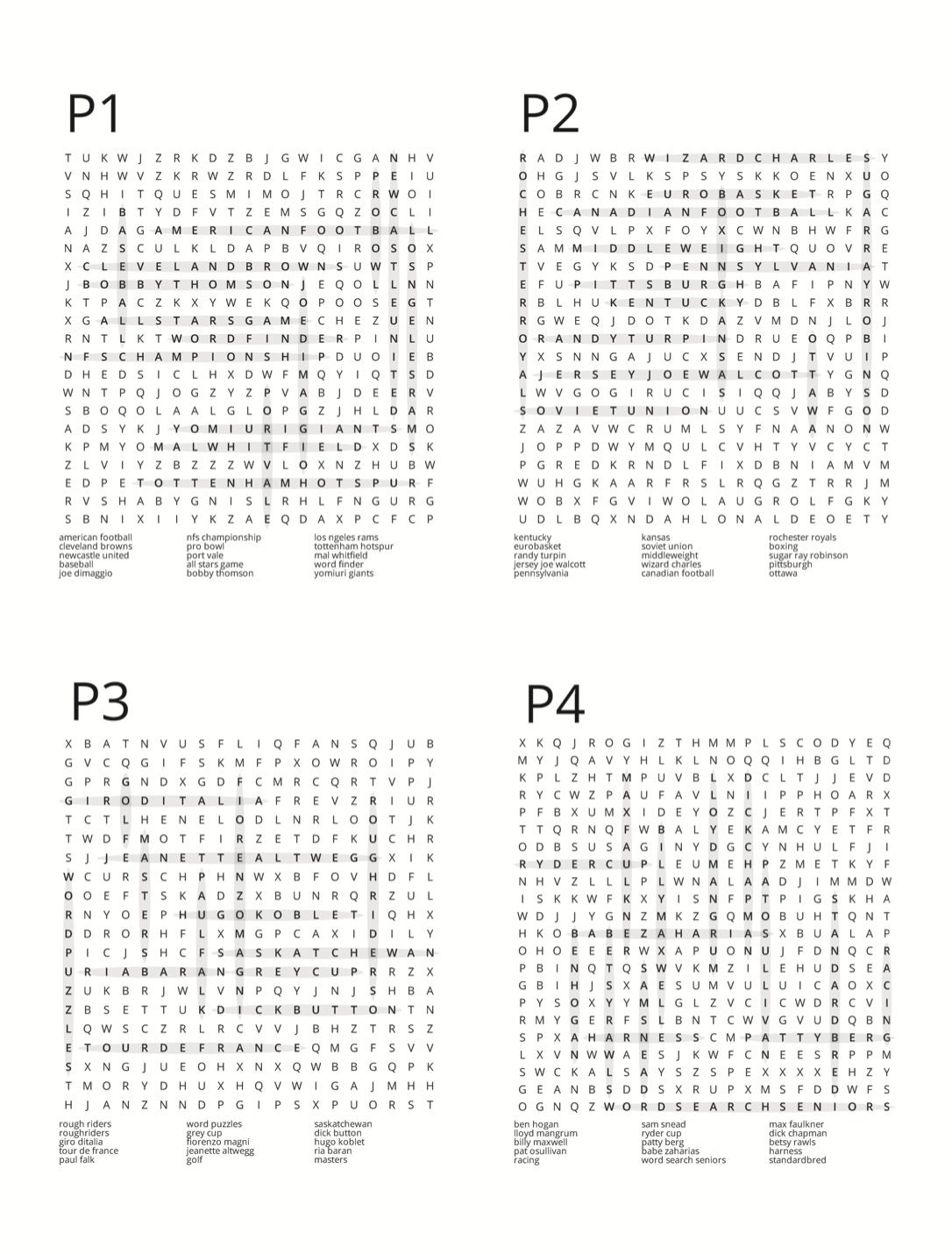 Download and Printable Memory Word Search for Seniors book 4 72 Puzzles ...