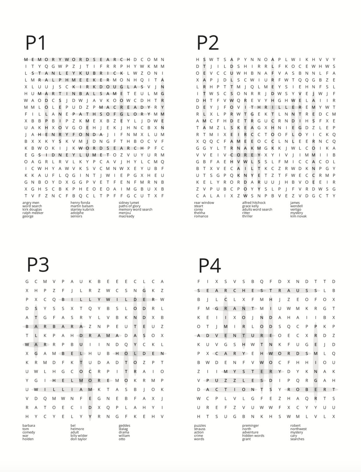 Download and Printable Memory Word Search for Seniors book 3 72 Puzzles ...