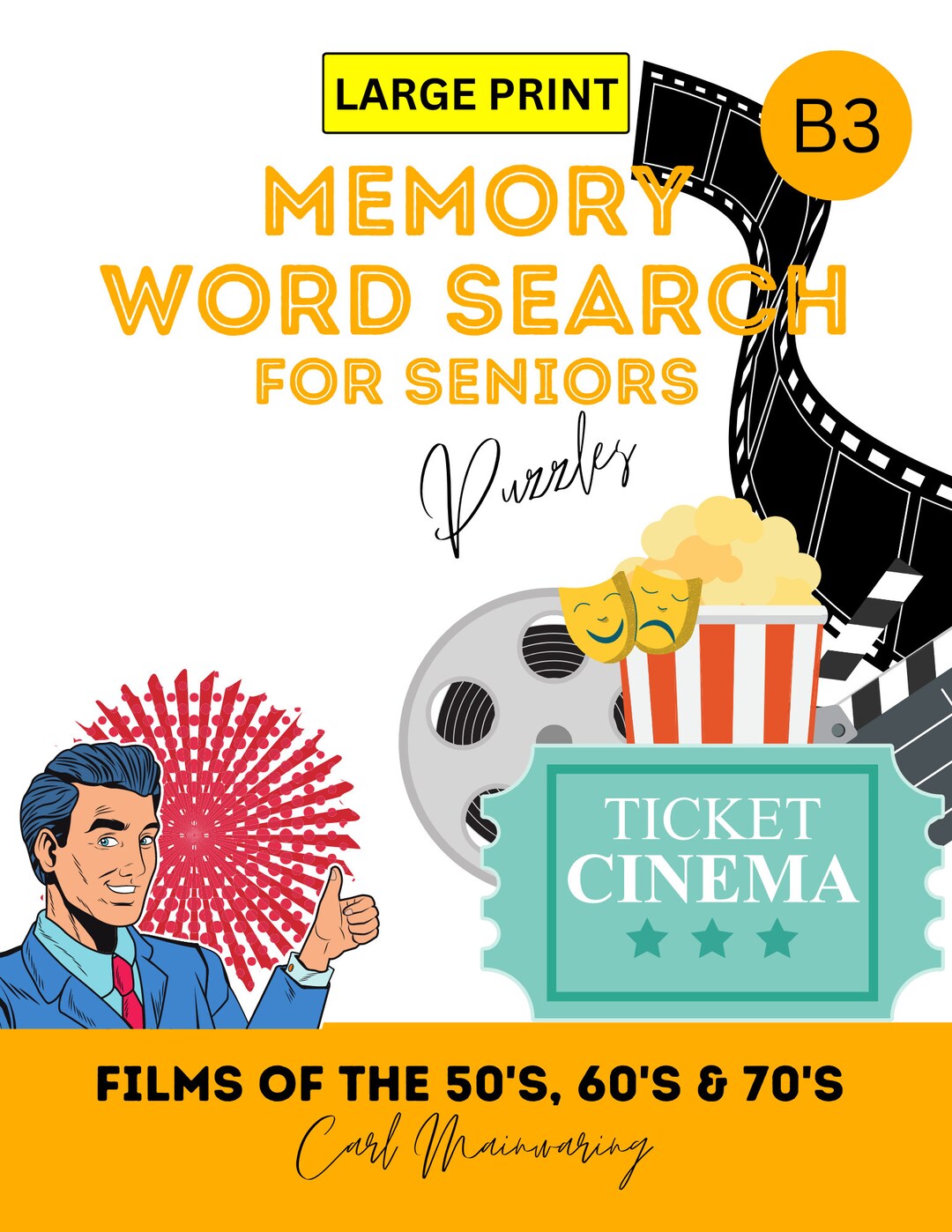 Download and Printable Memory Word Search for Seniors book 3 72 Puzzles ...