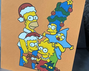 The Simpsons Card Christmas - Etsy