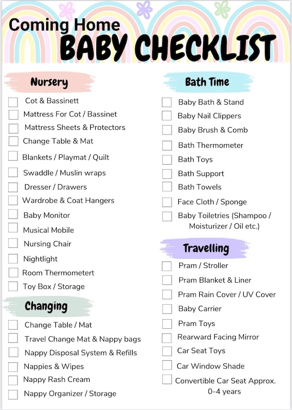 Baby Toiletries List