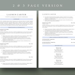ATS Resume Template, ATS Friendly Resume Template, Google Docs, Word, 1 ...