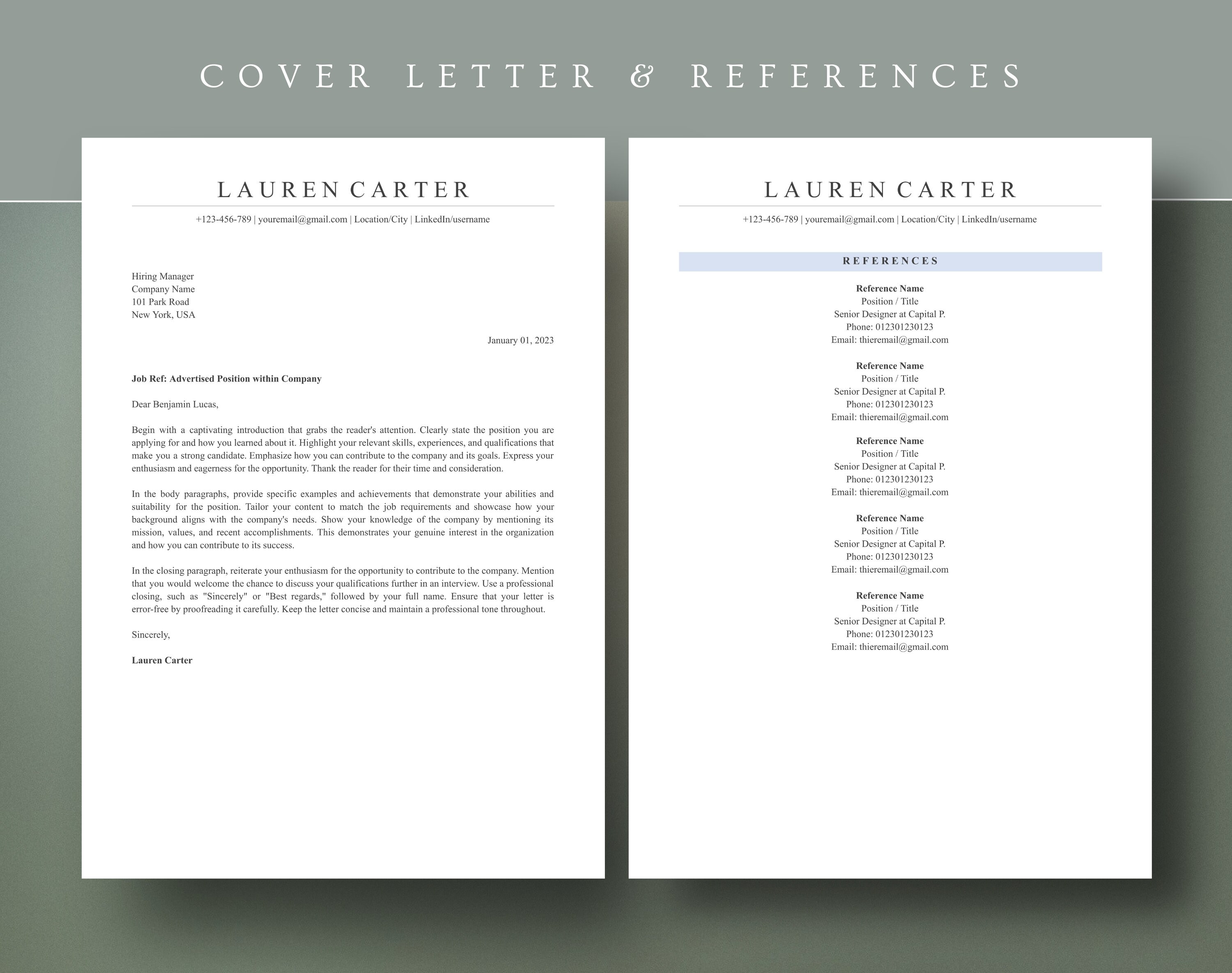 ATS Resume Template ATS Friendly Resume Template Google - Etsy