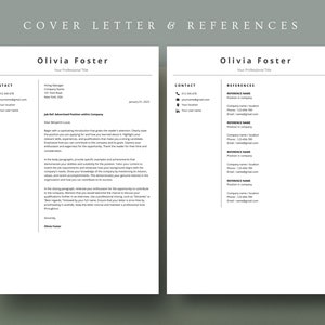 Modern Resume Template for Google Docs, Word, 1-3 Page Resume Template ...