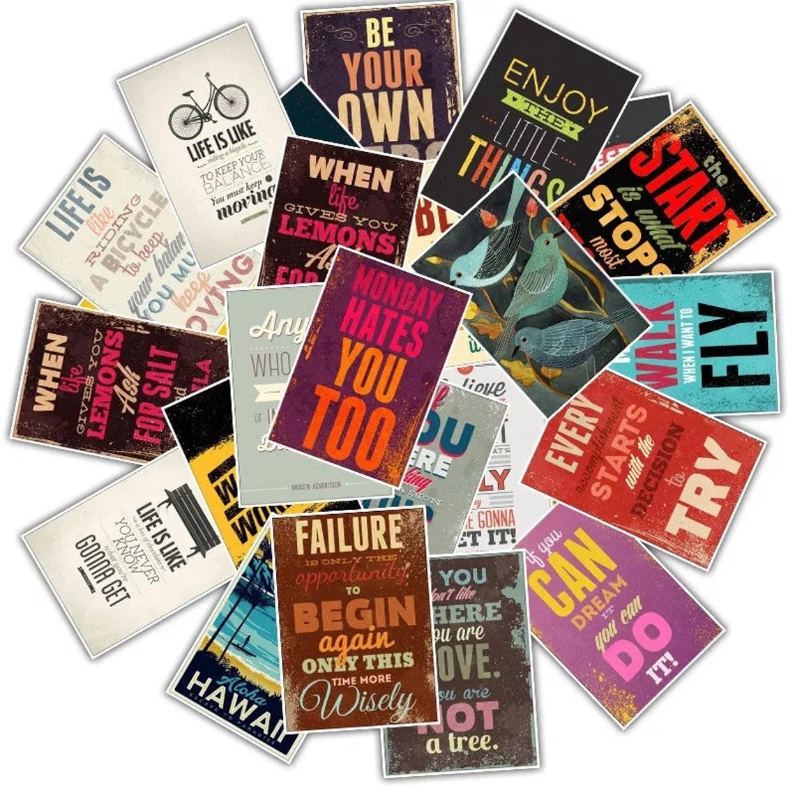 Motivational Quotes Stickers | Life Planner Stickers| Journal Writing ...