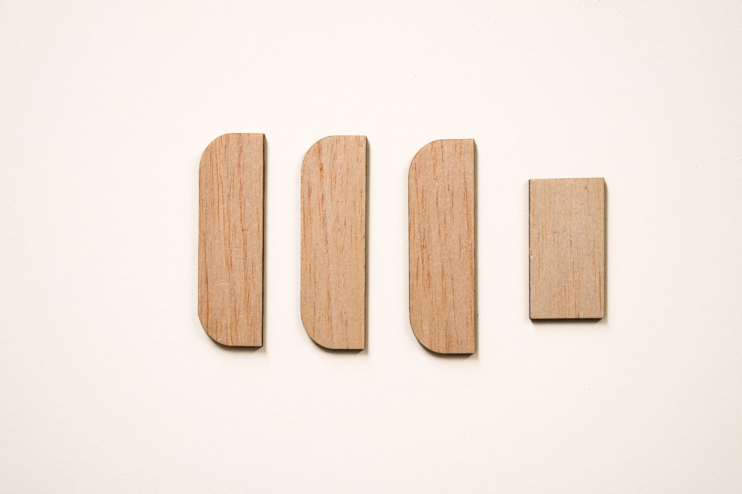 The Hinge Hider Door Hinge Filler Plates 3.5 Inch Wood - Etsy