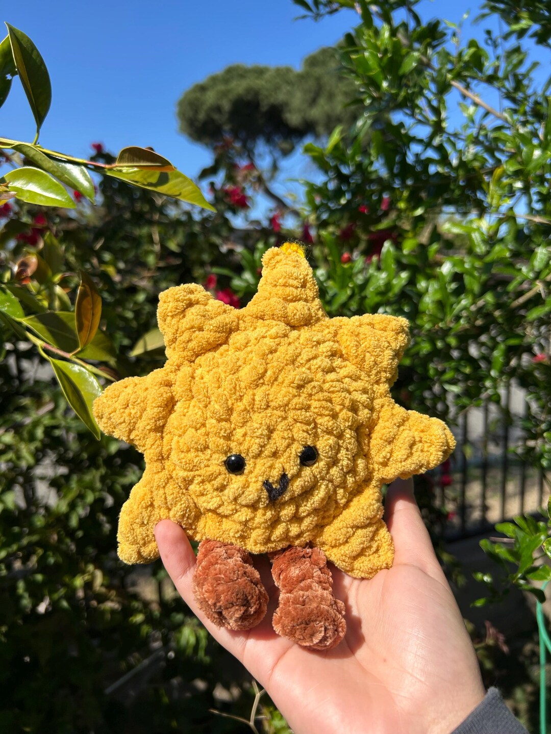 Sun Buddy Bag Charm, Crochet Sun Key Chain - Etsy
