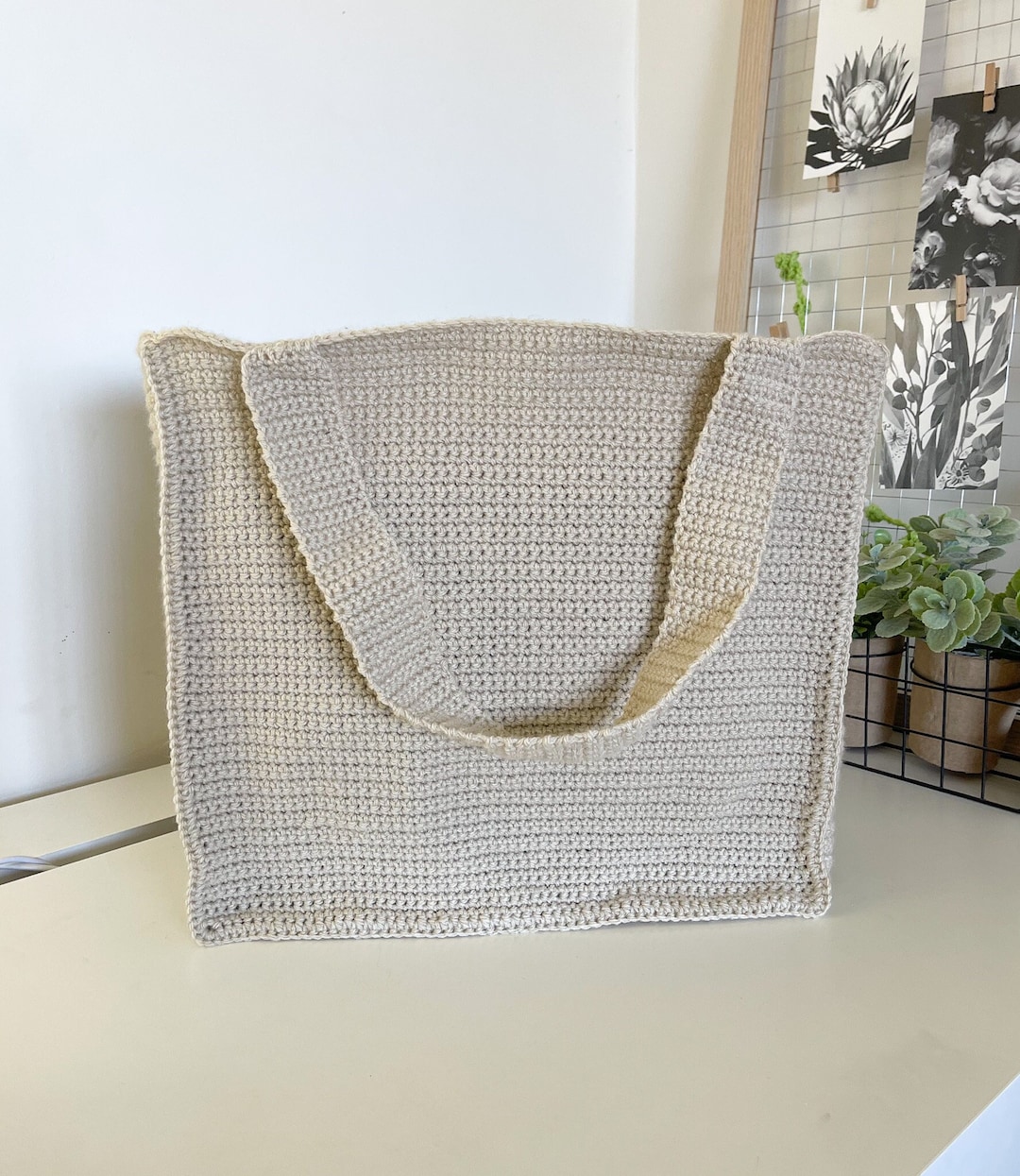 Large Crochet Tote Bag - PDF Pattern - Etsy