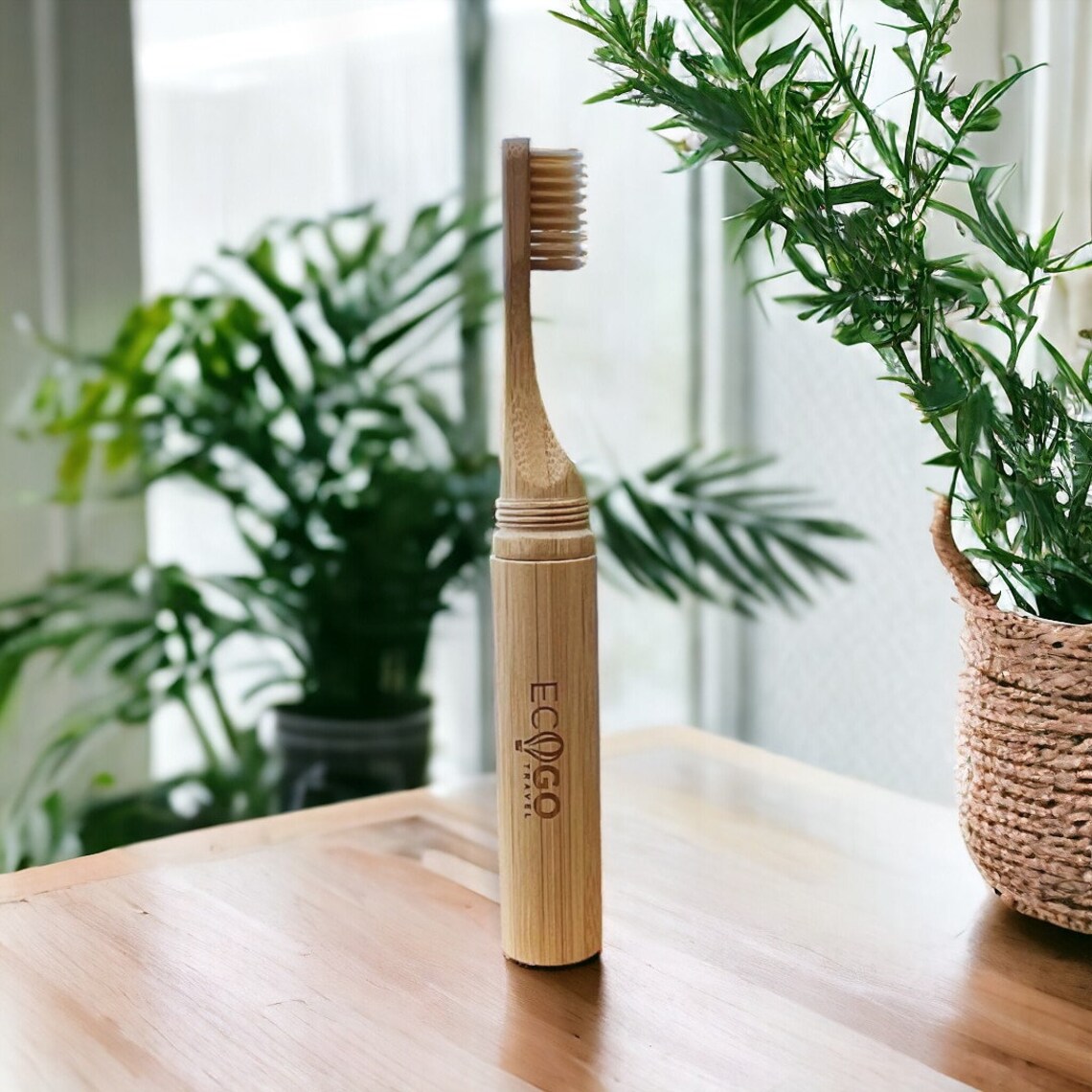Bamboo Travel Toothbrush Set: Eco-friendly Oral Care - Etsy