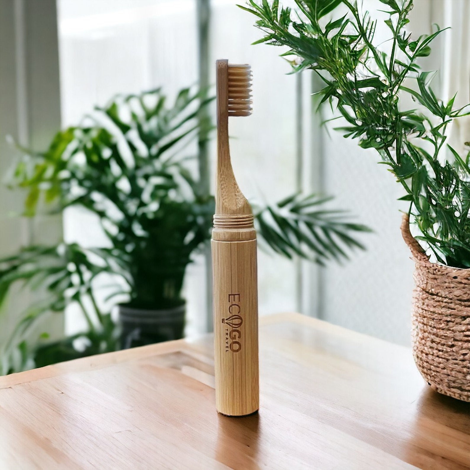 Bamboo Travel Toothbrush Set: Eco-friendly Oral Care - Etsy