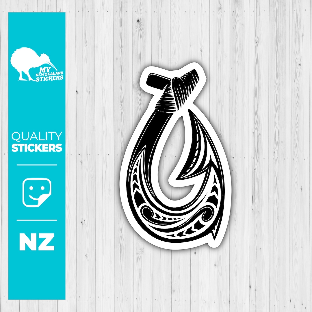 Maori Hook Sticker Hei Matau Sticker Tribal Hook Sticker - Etsy