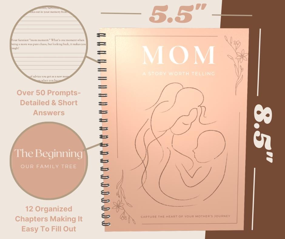 Mom: A Story Worth Telling Journal, Keepsake Journal for Mom, Gift for ...