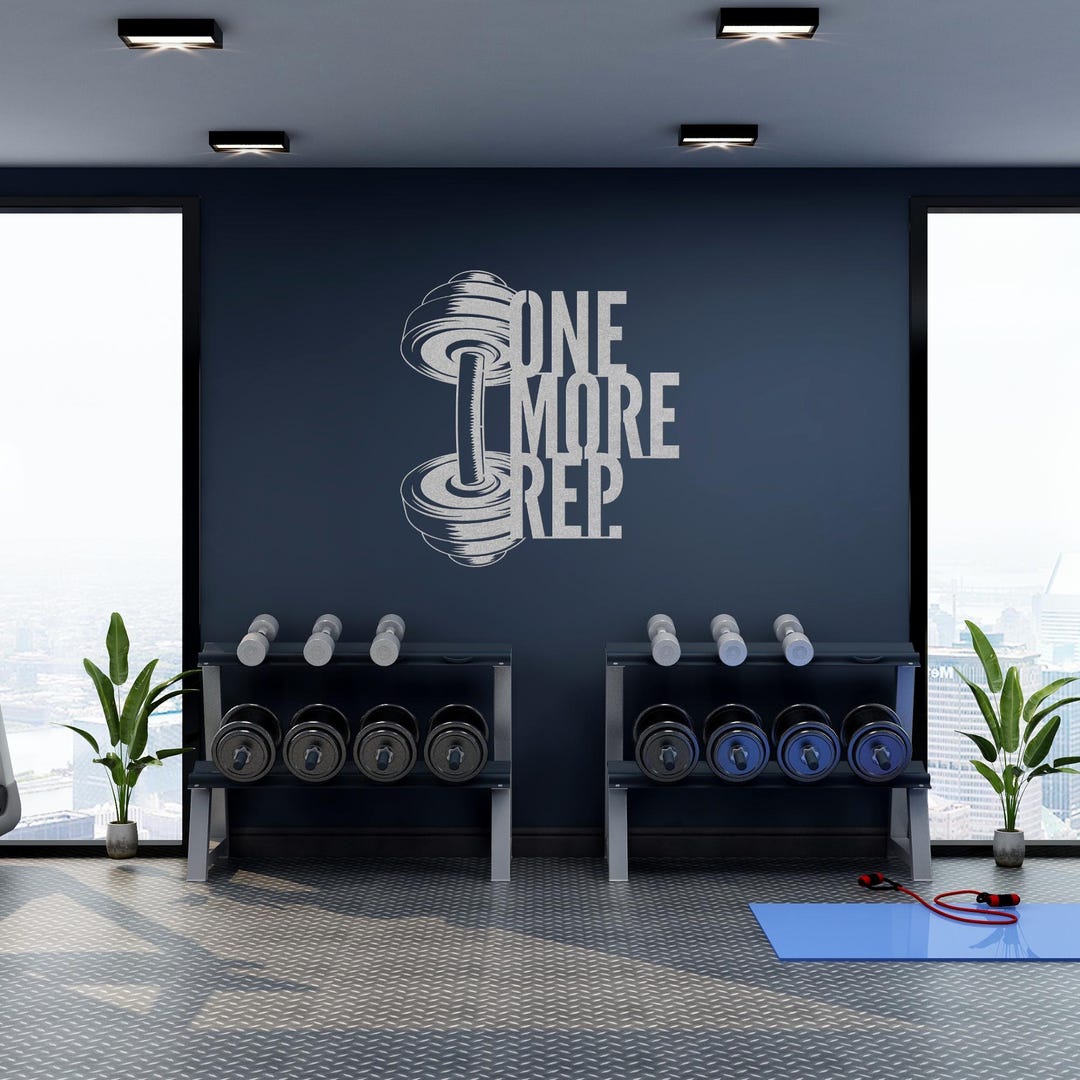 Home Gym Wall Sign, Fitness Gym Inspiration Wall Quote Decor ...
