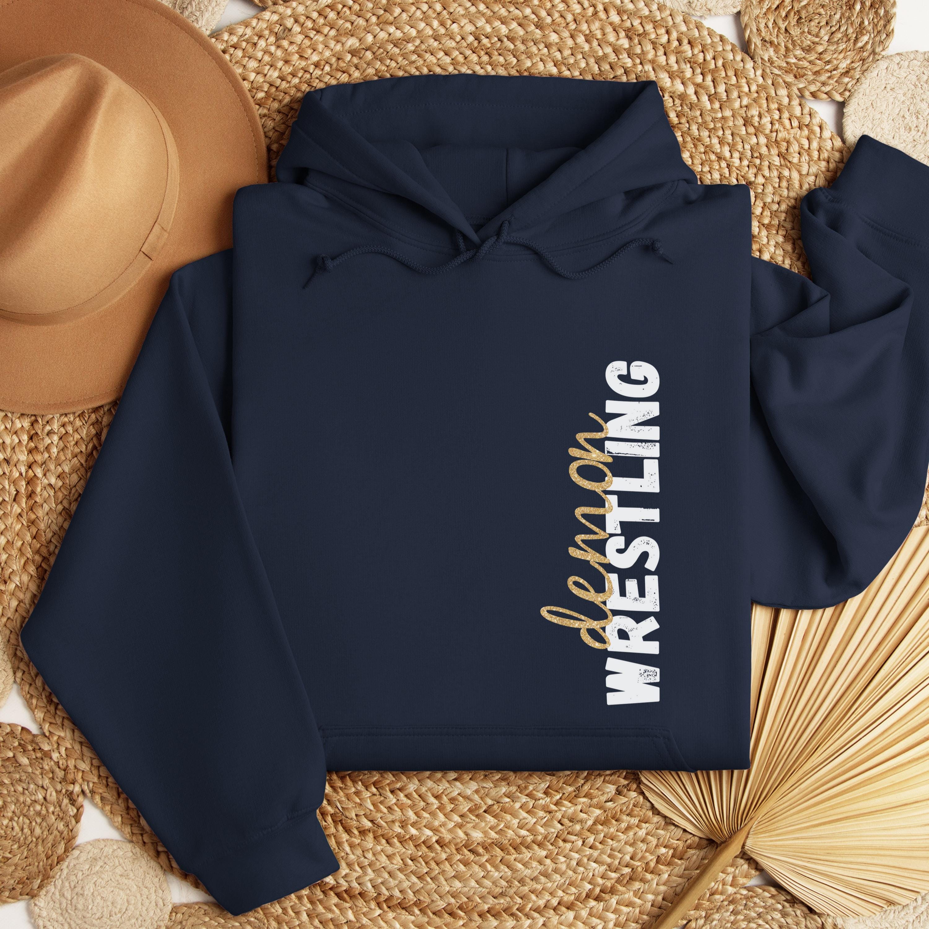 Personalized Girl's Wrestling Hoodie - Custom Name Wrestling Sweatshirt ...