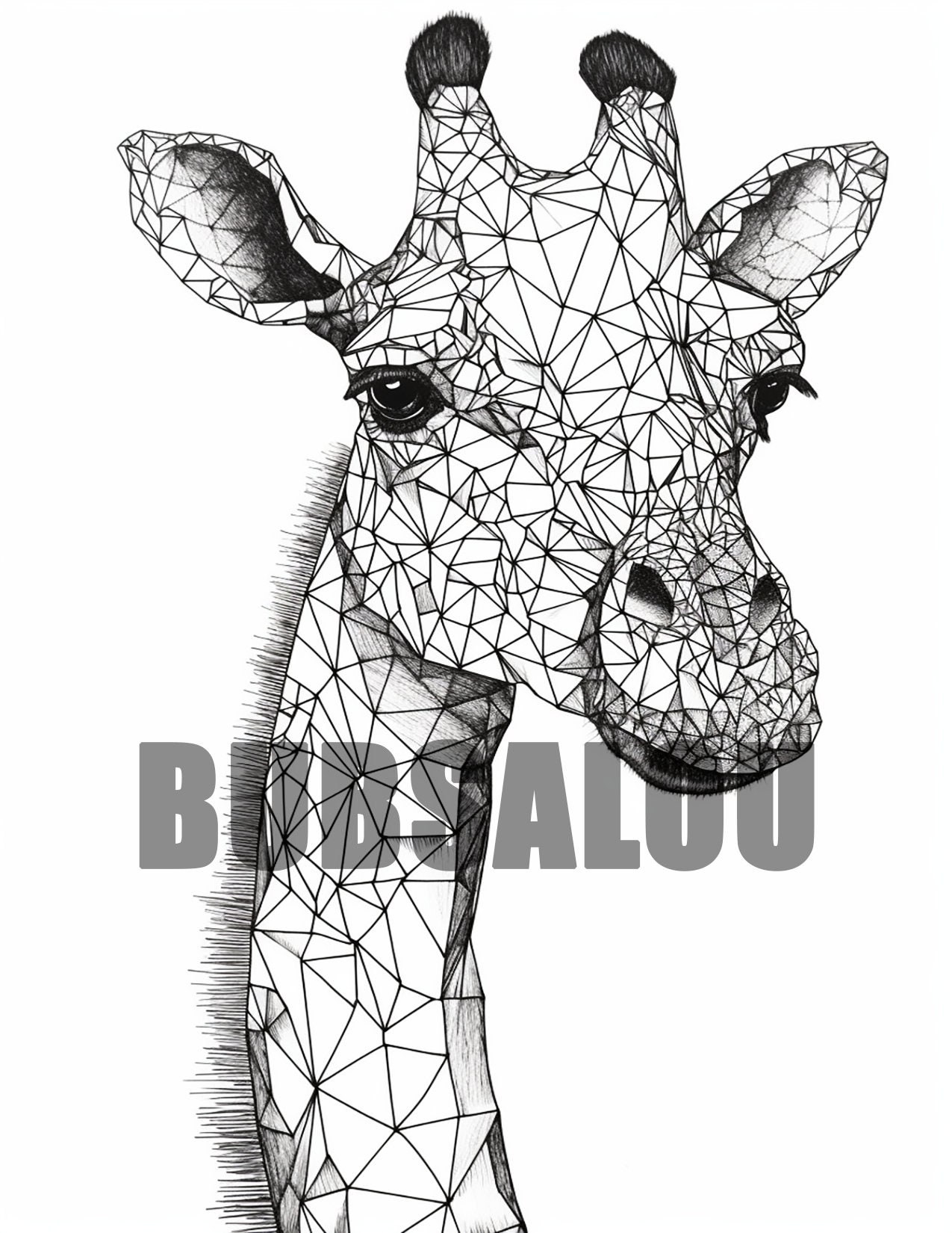 Geometric Animals Coloring Pages - Etsy