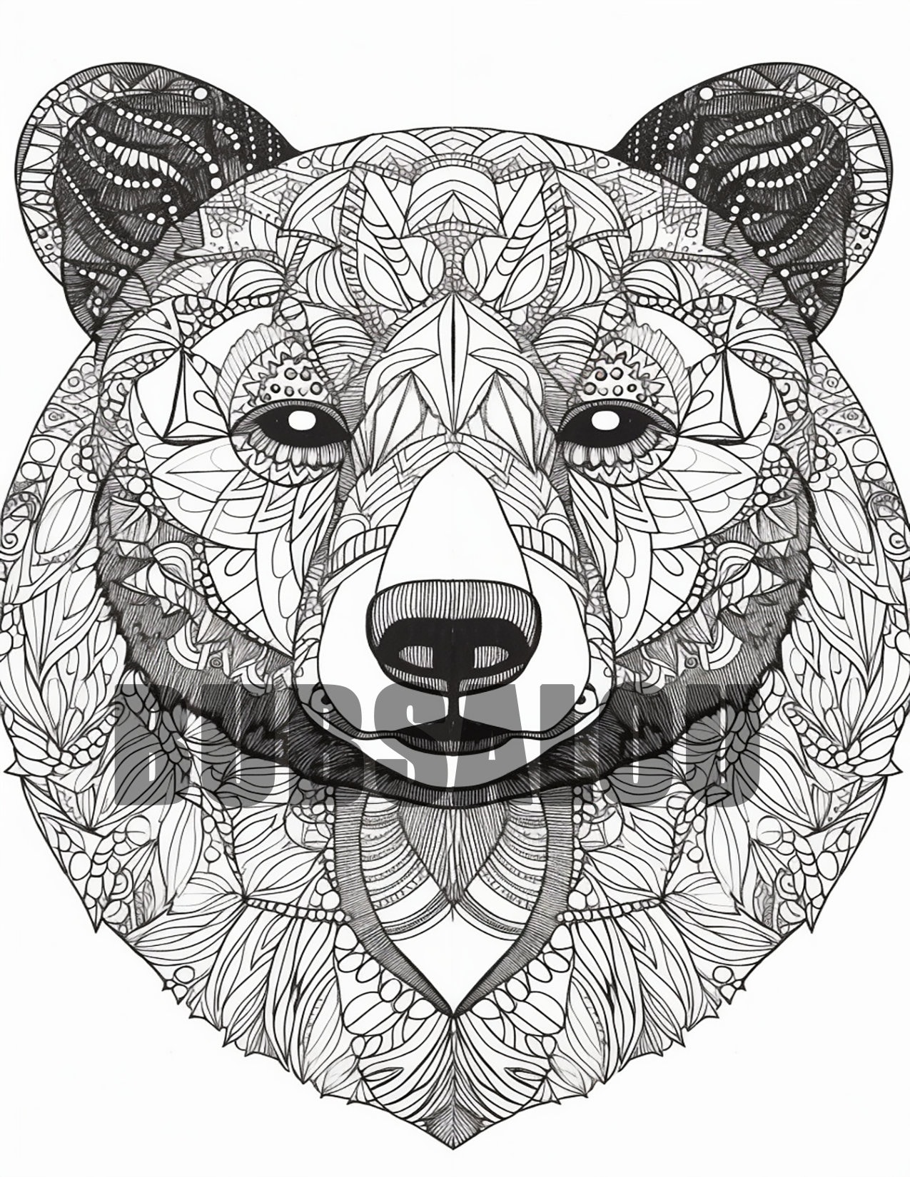 Geometric Animals Coloring Pages - Etsy
