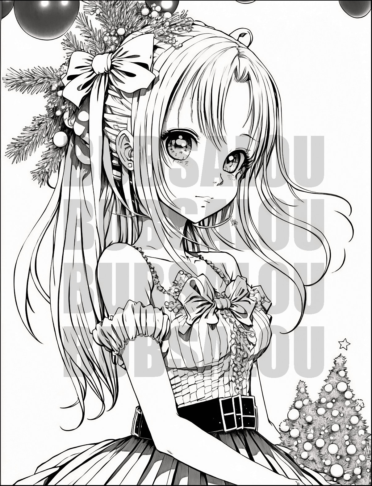 Anime Girls Christmas Edition - Etsy