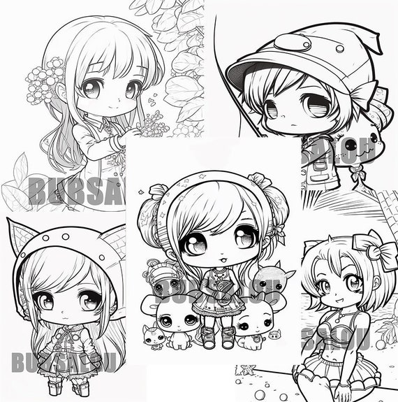 Chibi Instagram Coloring Pages