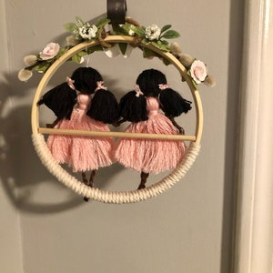 Handmade Macrame Dolls,macrame Wall Art, Gift for Girl, Gift for Mother ...