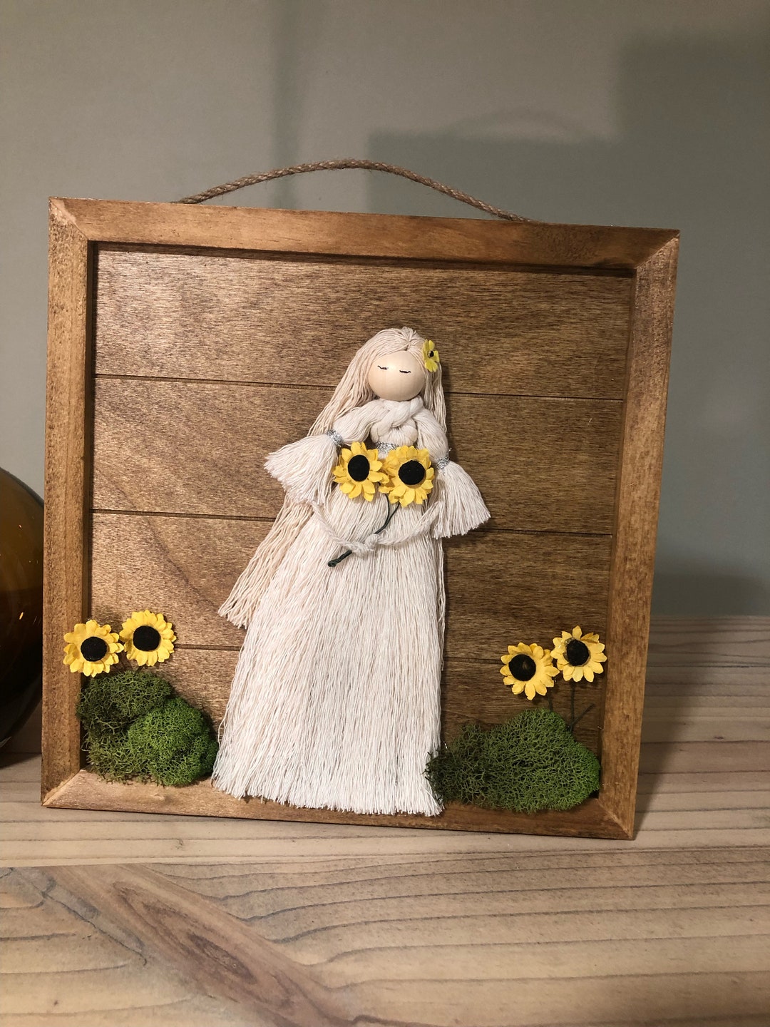 Macrame Doll, Birthday Gift, Wedding Gift, Wall Decor, Doll With ...