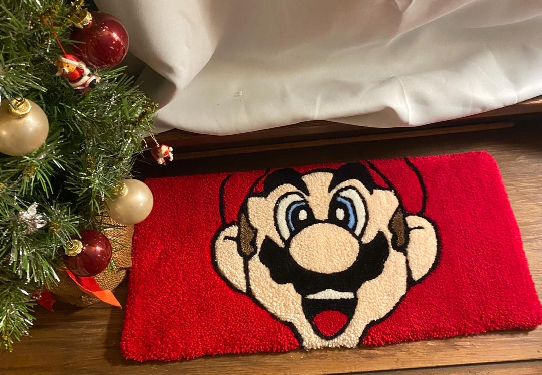 Super Mario Keyboard Rug - Etsy