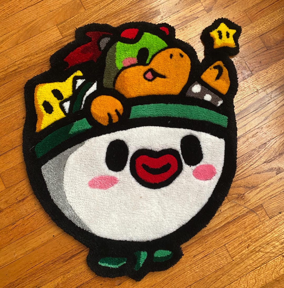 Baby Bowser Tuft Rug - Etsy