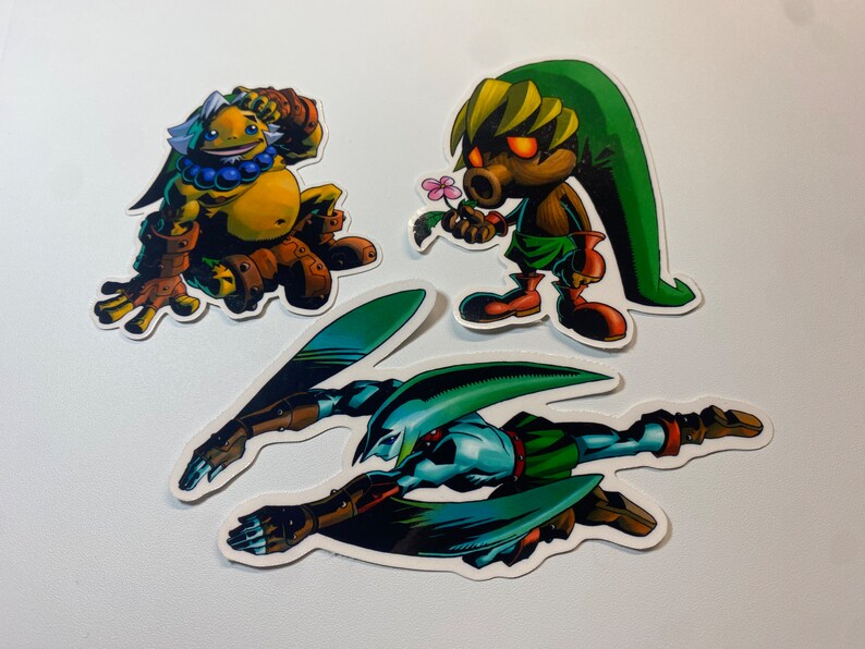 Legend of Zelda Stickers Ocarina of Time Majorcas Mask Waterproof ...