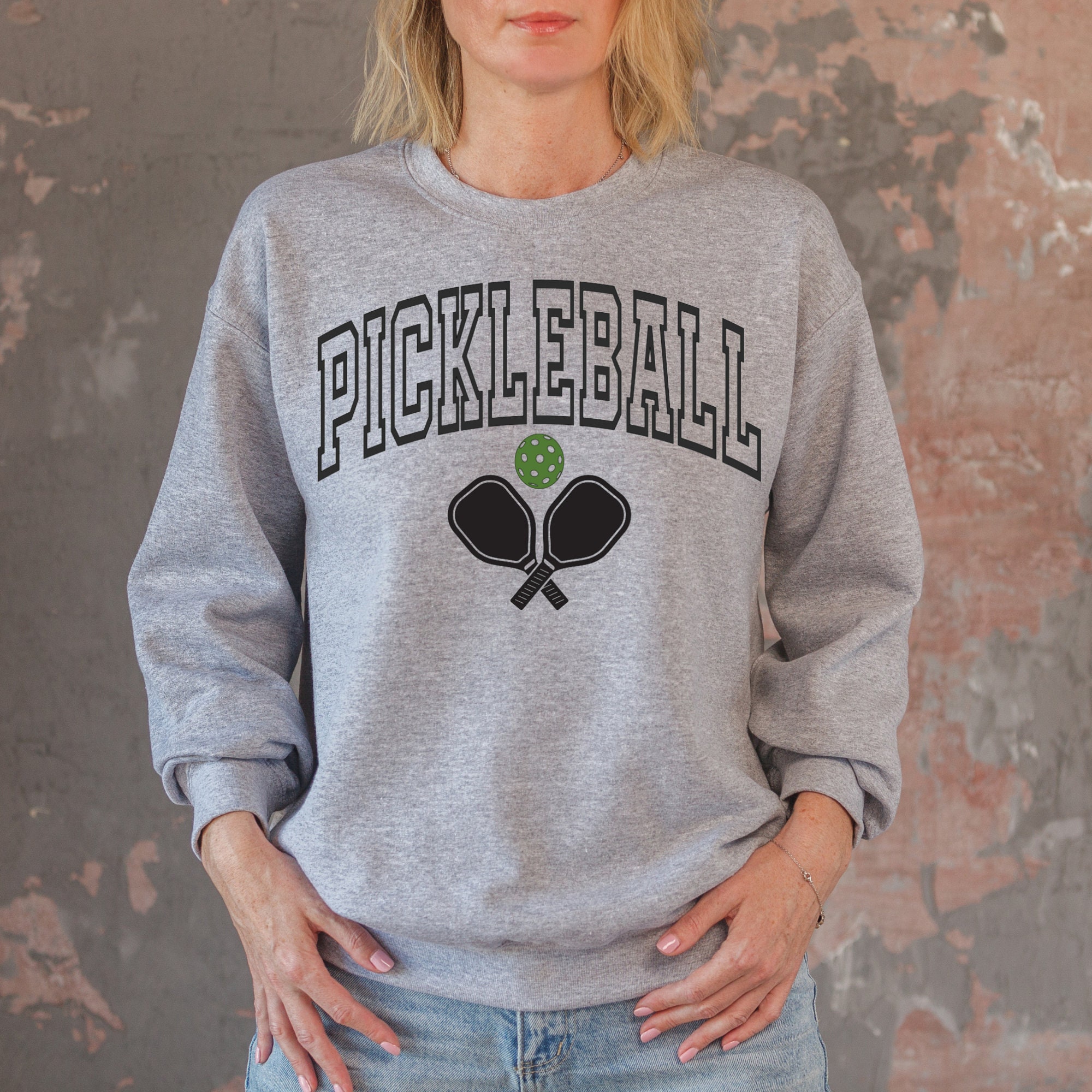 Retro Pickleball Crewneck, Pickleball Sweatshirt, Retirement Gift ...