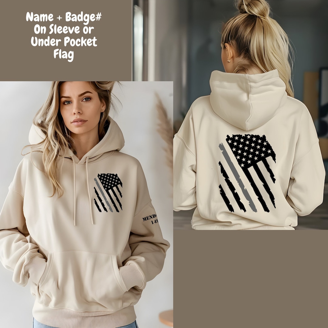 Correctional Officer American Flag Sweatshirt, Corrections Officer ...