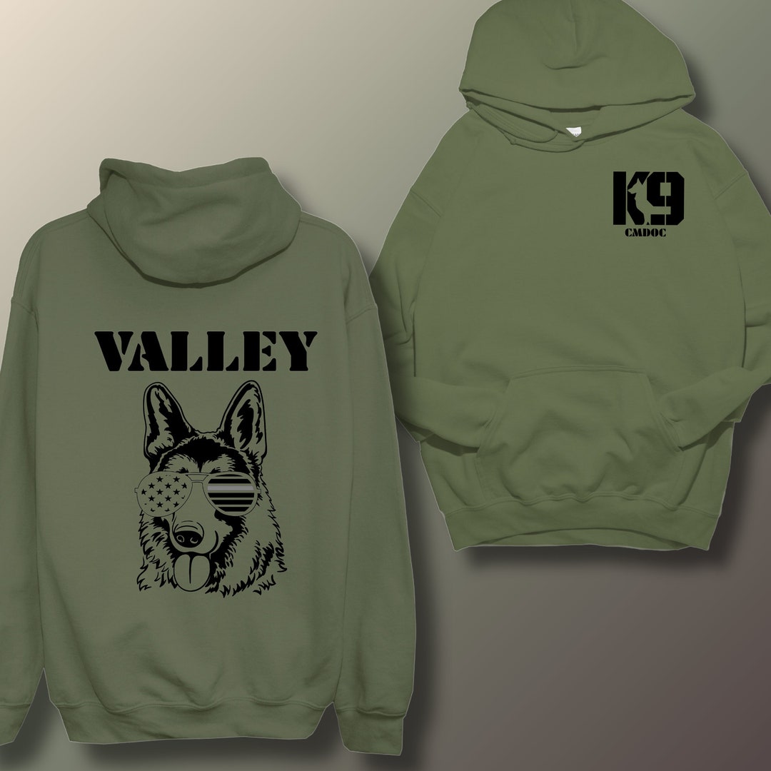 K9 Officer Sweatshirt, K9 Handler Hoodie, Custom K9 Thin Silver Line ...