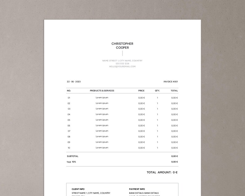 Invoice Template for Small Business · Invoice Template for Excel and ...