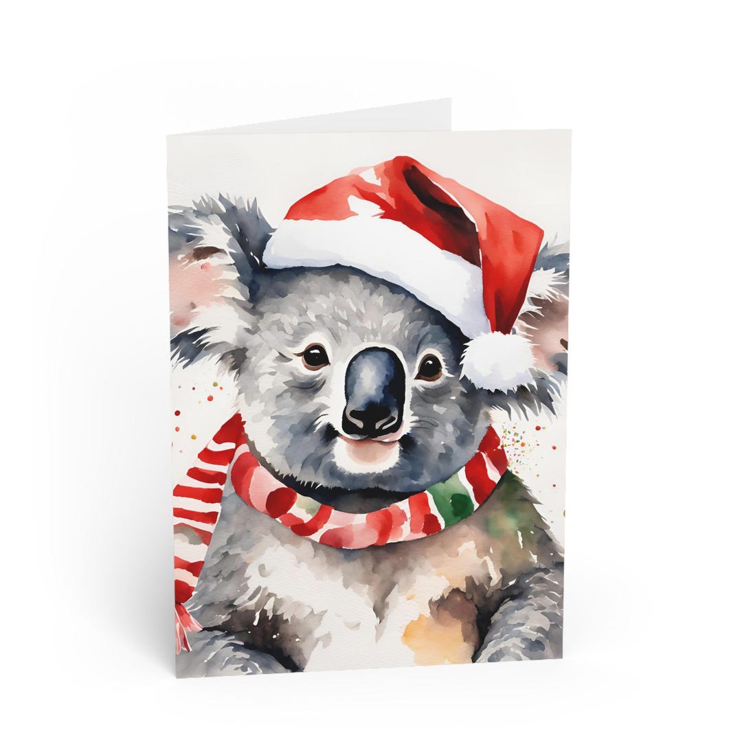 Koala Christmas Card Ships From Australia - Etsy