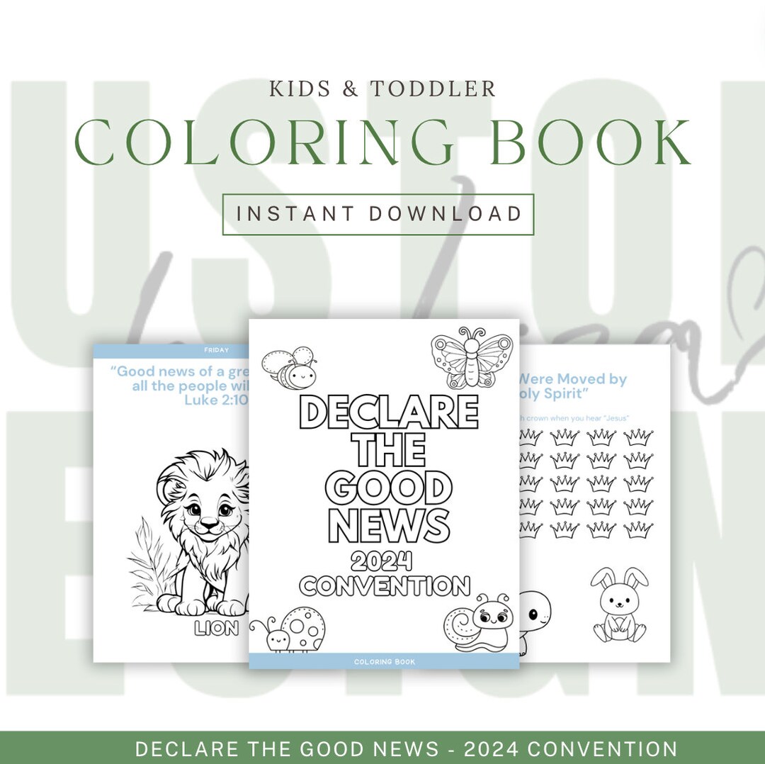 Printable Coloring Pages-kids & Toddlers-2024 Convention-declare the ...
