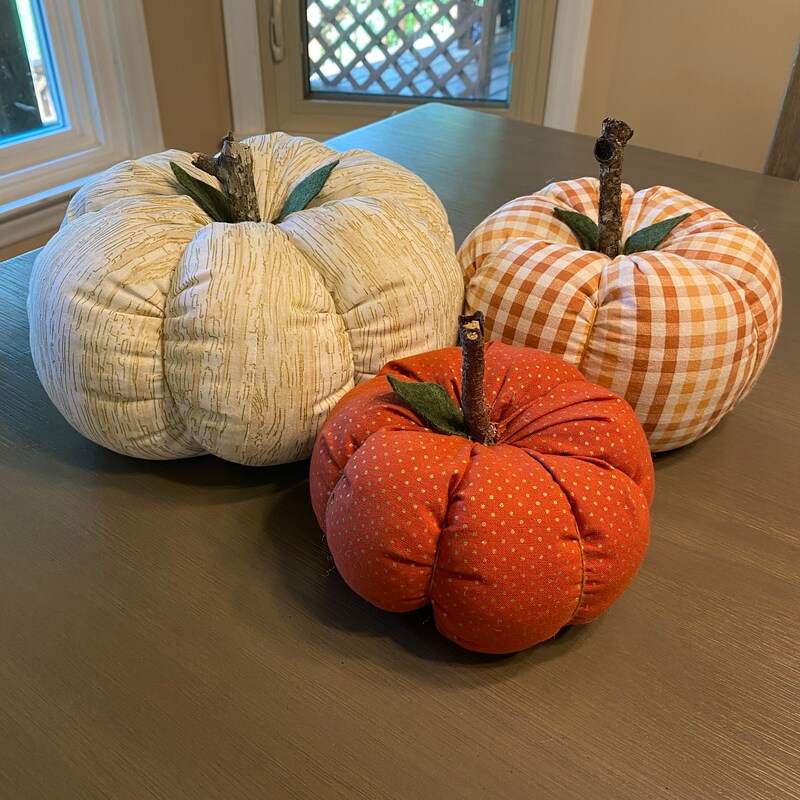 Cloth Pumpkins - Etsy