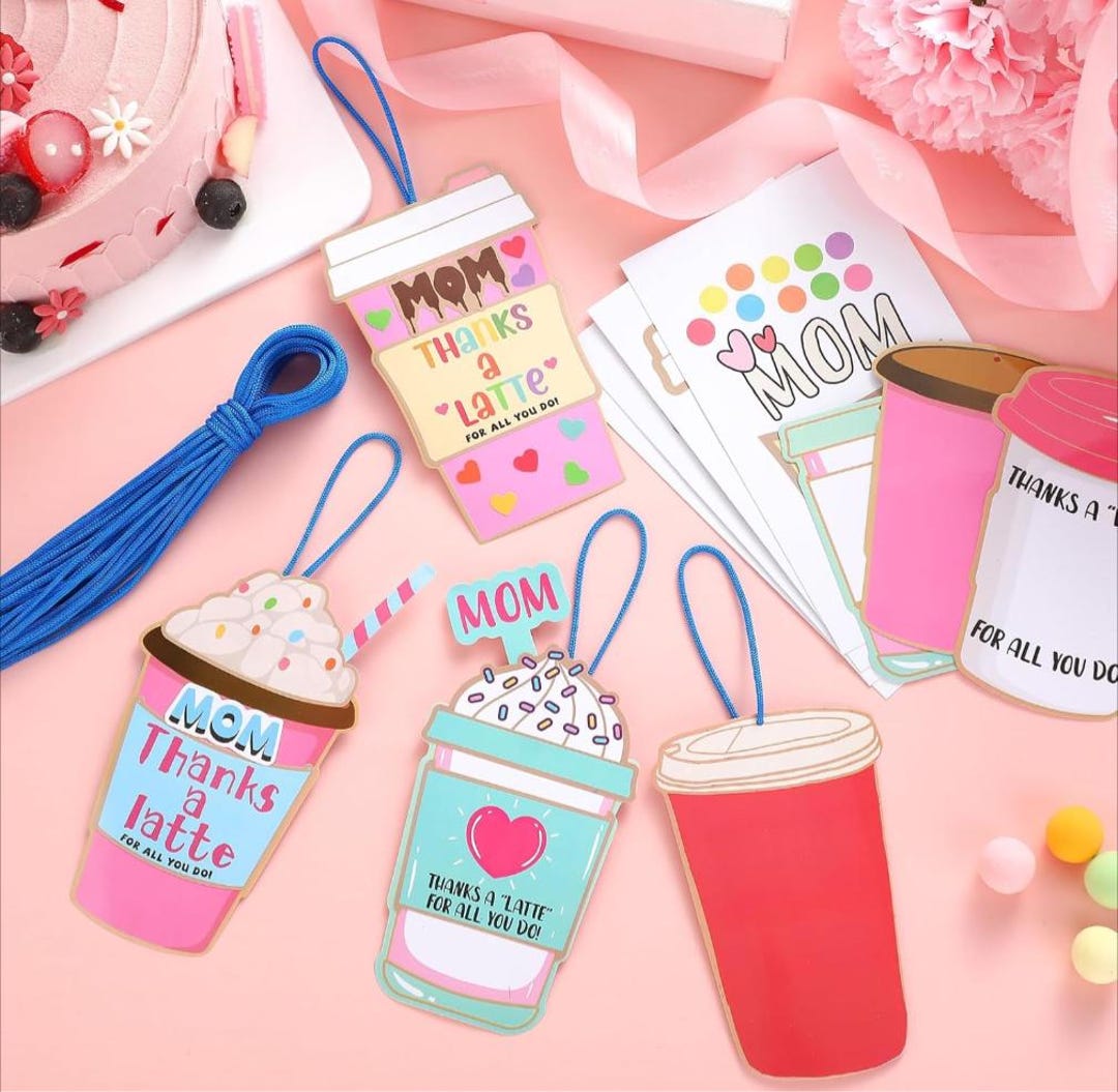 DIY Craft Kit Mother's Day Craft Mom Thanks a Latte Gift Make Your Own ...
